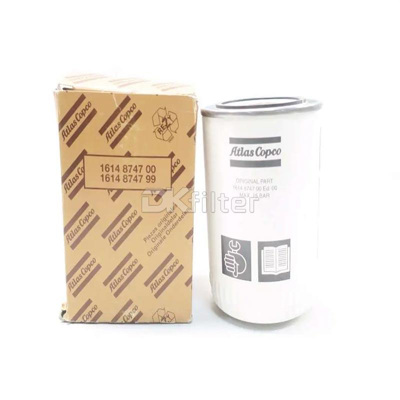 1614 8747 99 Atlas Oil Filter Element for Screw Compressor