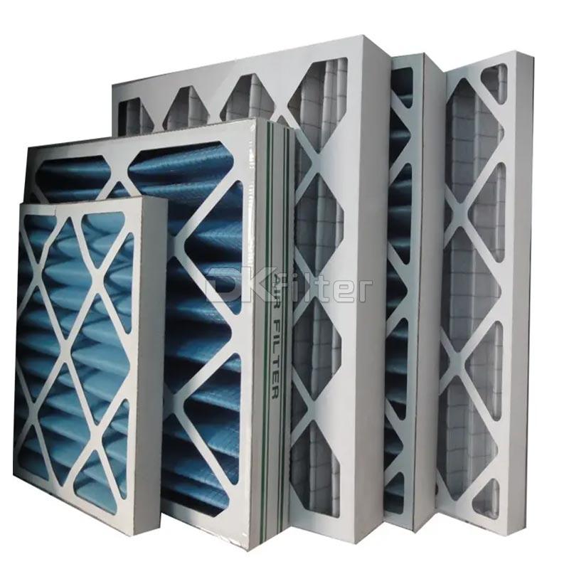 Cardboard frame Pleated Air Filter/pre-filter
