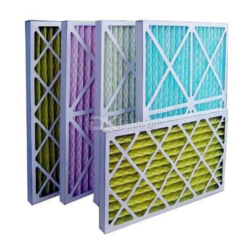 Cardboard frame Pleated Air Filter/pre-filter